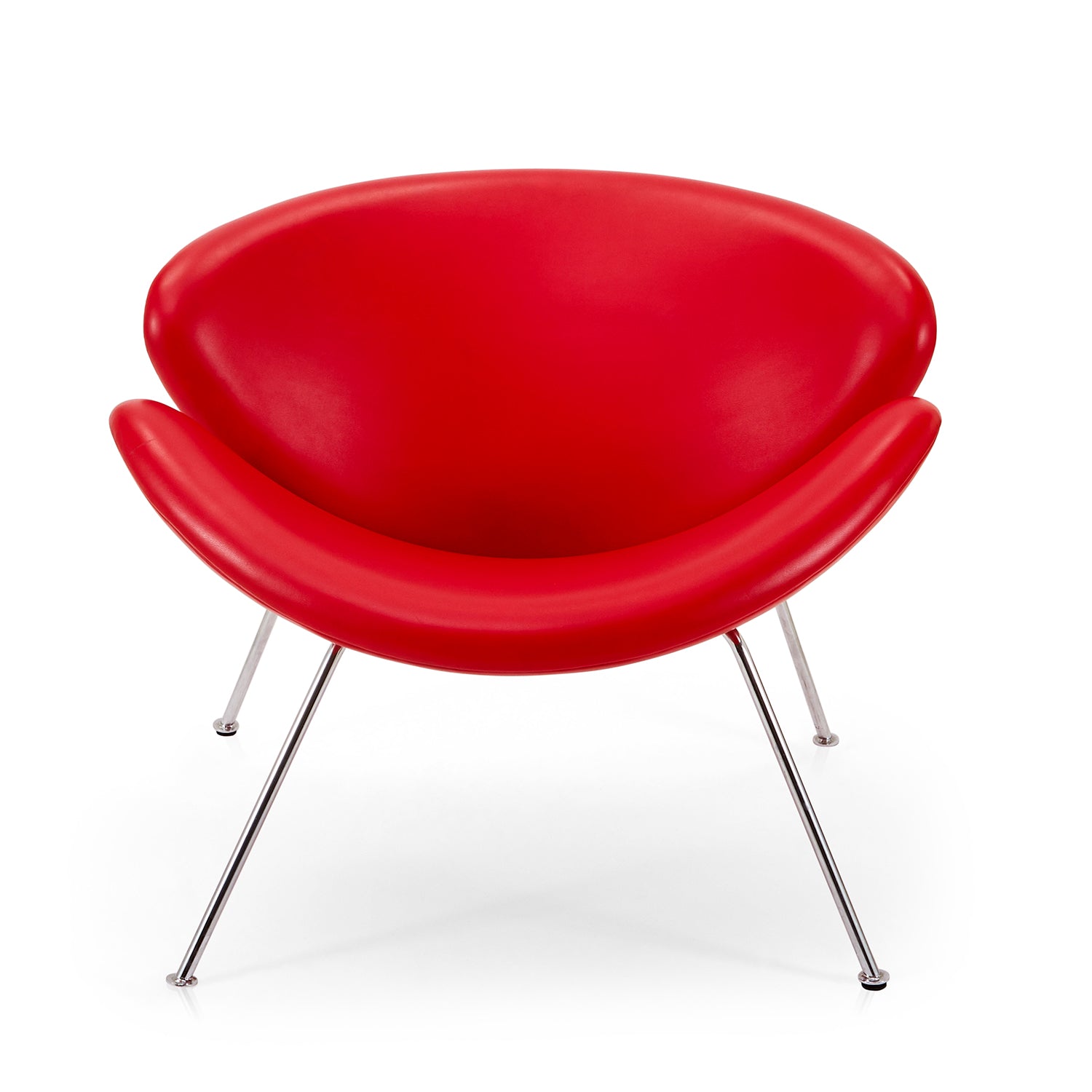 Red Paulin Oval Slice Chair - Gil & Roy Props