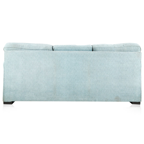 Light Blue Overstuffed Sofa - Gil & Roy Props