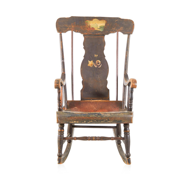 Wood Handmade Vintage Rocking Chair - Gil & Roy Props