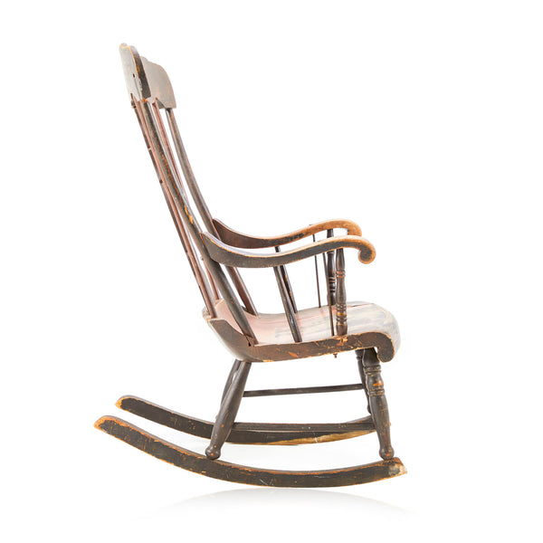 Wood Handmade Vintage Rocking Chair - Gil & Roy Props