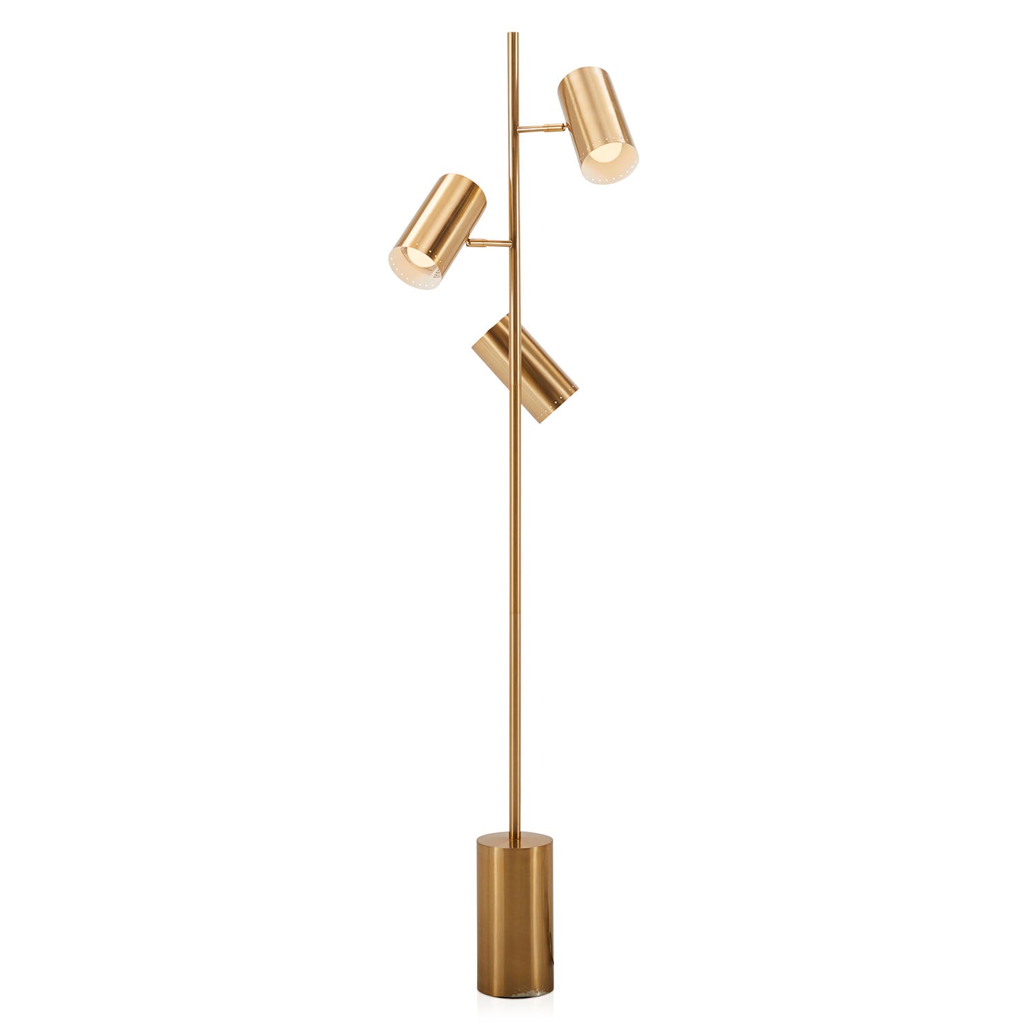 Gold 3-Head Floor Lamp - Gil & Roy Props