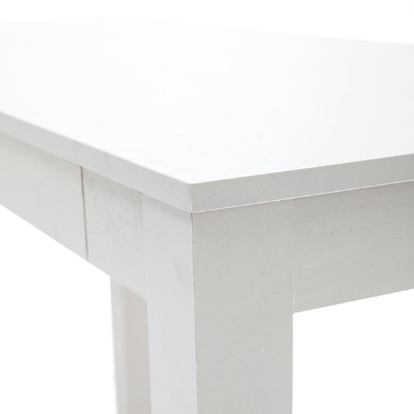 White Wood Parsons Desk - Gil & Roy Props