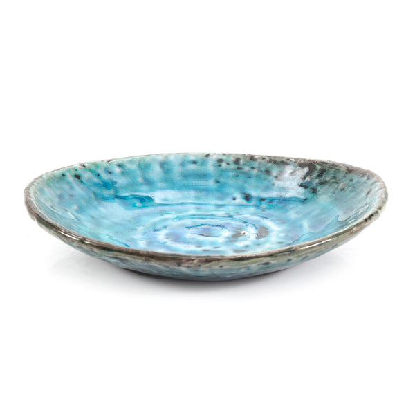 Turquoise Ceramic Plate (A+D) - Gil & Roy Props