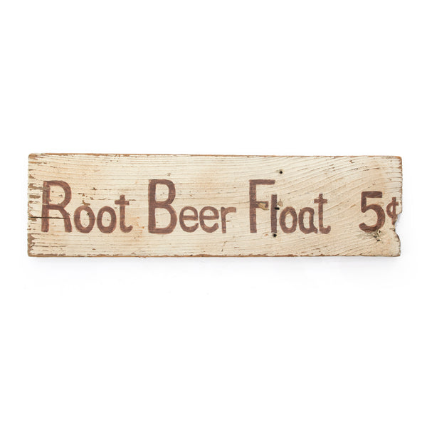 Wood Root Beer Float Sign (A+D) - Gil & Roy Props