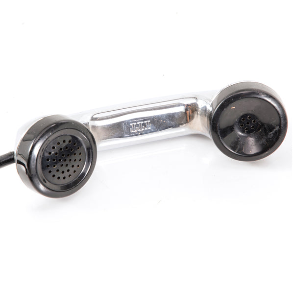 Black and Silver Rotary Phone with Clear Dome - Gil & Roy Props