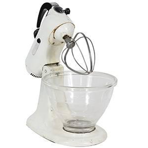 White & Glass Vintage Kitchen Aid Mixer - Gil & Roy Props