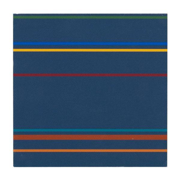 0284 (A+D) Stripes Navy (8" x 8") - Gil & Roy Props