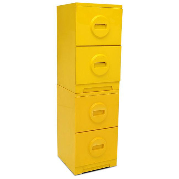Yellow Plastic File Cabinet - Gil & Roy Props