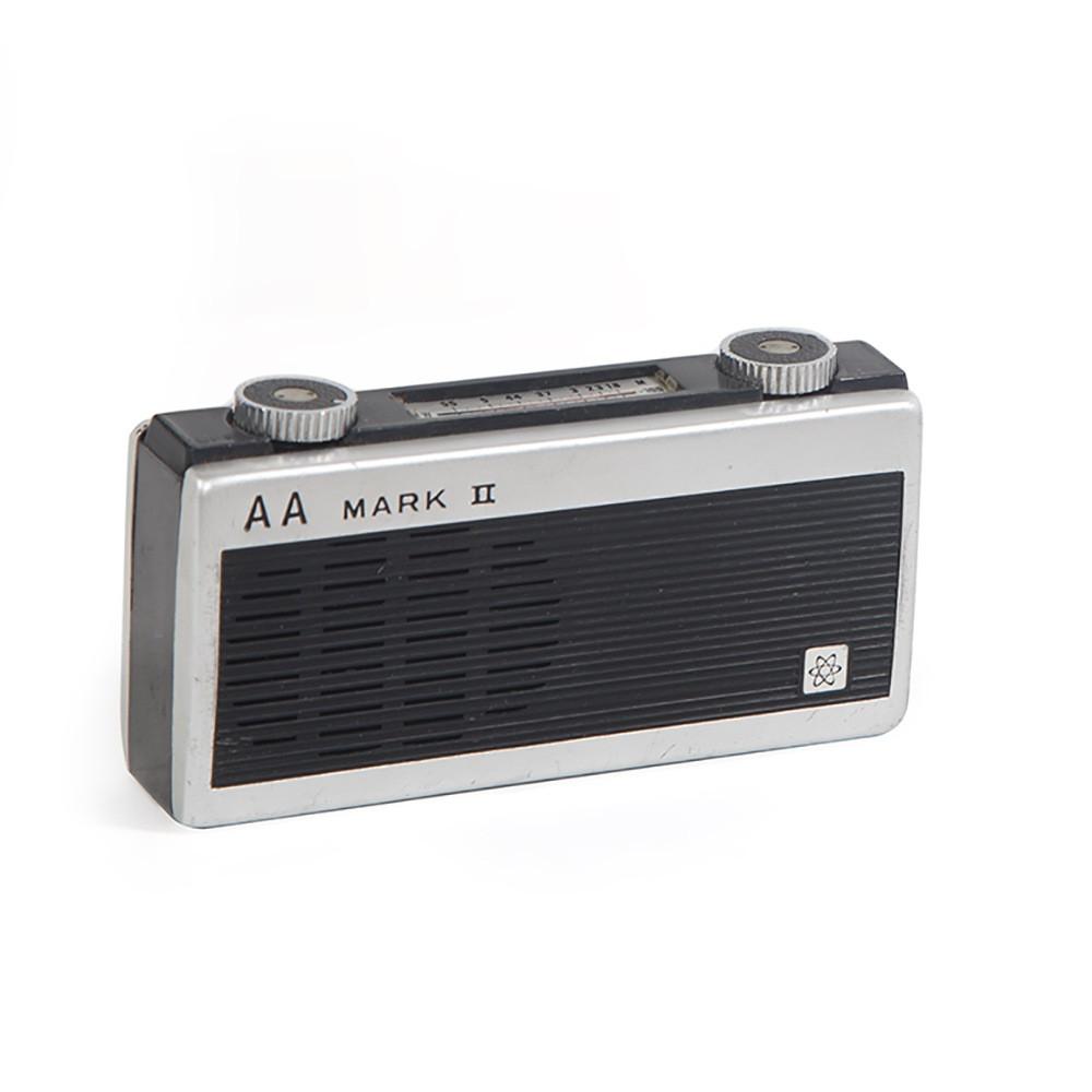 Black & Silver AA Mark II Portable Radio - Gil & Roy Props