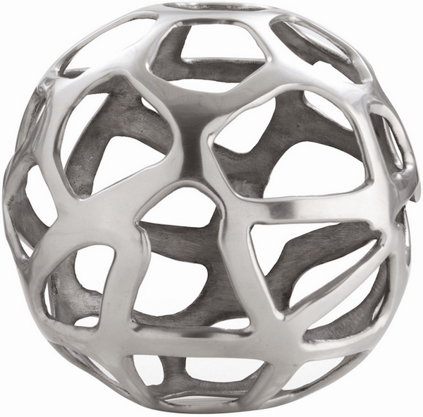Silver Cut Out Sphere - Small (A+D) - Gil & Roy Props