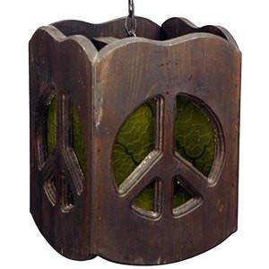 Peace Sign Lamp - Wood - Gil & Roy Props