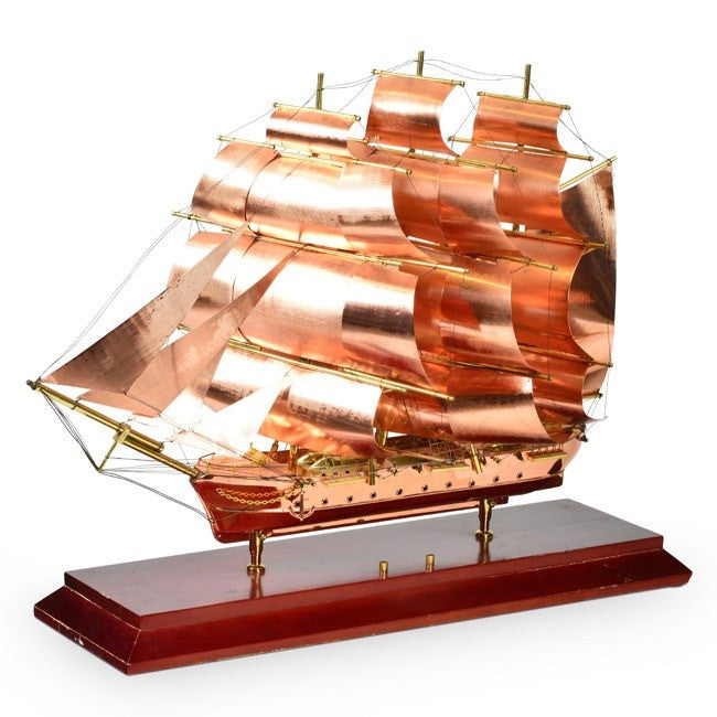 Copper Model Ship Sculpture - Gil & Roy Props