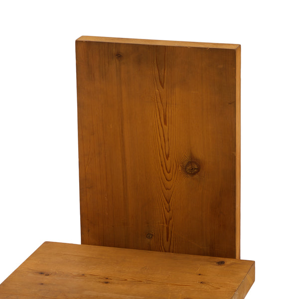 Handmade Square Panel Wood Chair - Gil & Roy Props